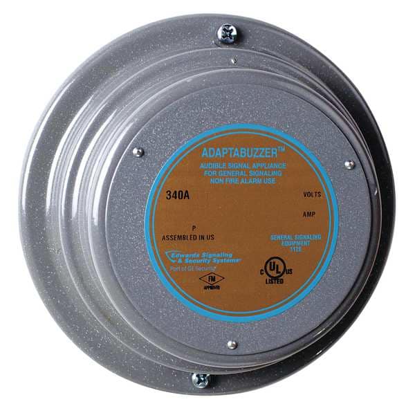 Edwards Signaling Buzzer,120VAC,0.050A,Gray (340A-N5) | Zoro