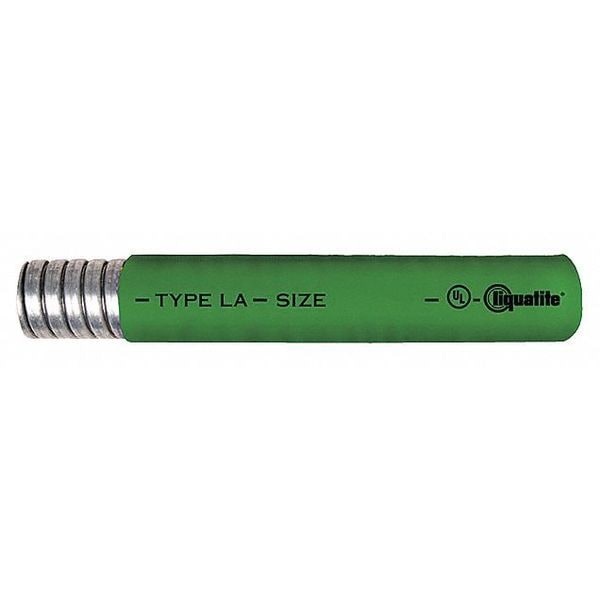Electri-Flex Liquid-Tight Conduit, 1 In x 25 ft, Green LA-13x25 GRN | Zoro