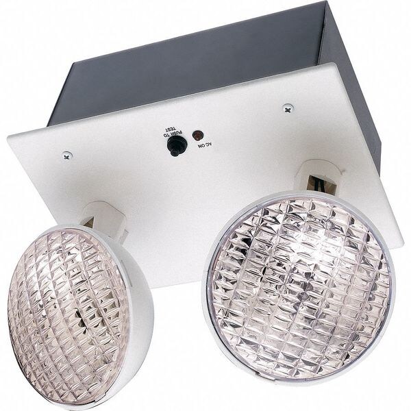 Dual-Lite HUBBELL LIGHTING 2 Incandescent Lamps, Emergency Light EZ-2R ...