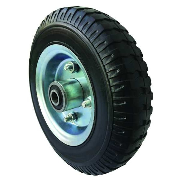 Marastar Solid Rubber Wheel, 8 in Dia, 280 lb, Black 16V340 | Zoro