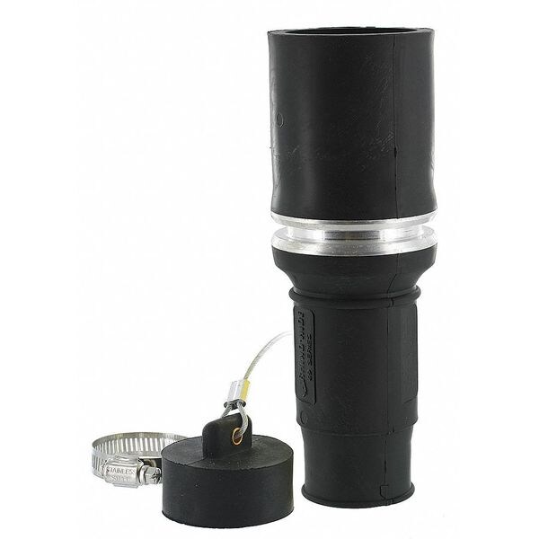 Rhinohide Single Pin Connector, Female, Blk, Taper 49F44-E | Zoro