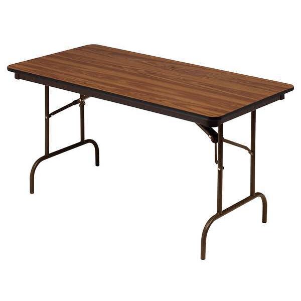 Iceberg Rectangle Folding Table, 30 in W, 96 in L, 29 in H, Oak 55235 ...