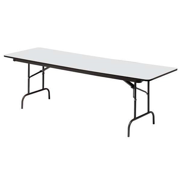 Iceberg Rectangle Folding Table, 30 in W, 96 in L, 29 in H, Gray 55237 ...