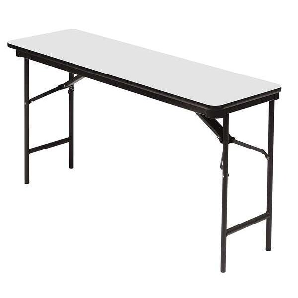 Iceberg Rectangle Folding Table, 18 in W, 60 in L, 29 in H, Gray 55277 ...