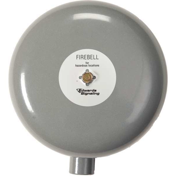 Edwards Signaling Fire Bell, 8 In. 439DEX-8AW | Zoro