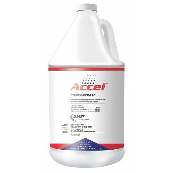 Accel Cleaner and Disinfectant, 1 gal. Bottle, Unscented, 4 PK ...