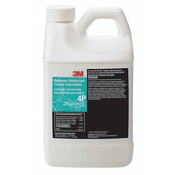 3M Cleaner and Disinfectant, 1.9L Bottle 4P | Zoro
