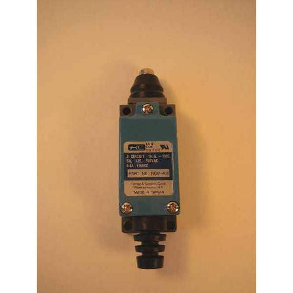 Relay And Control Limit Switch, Plunger, Push Rod, 1NC/1NO, 5A @ 250V AC RCM-408 | Zoro