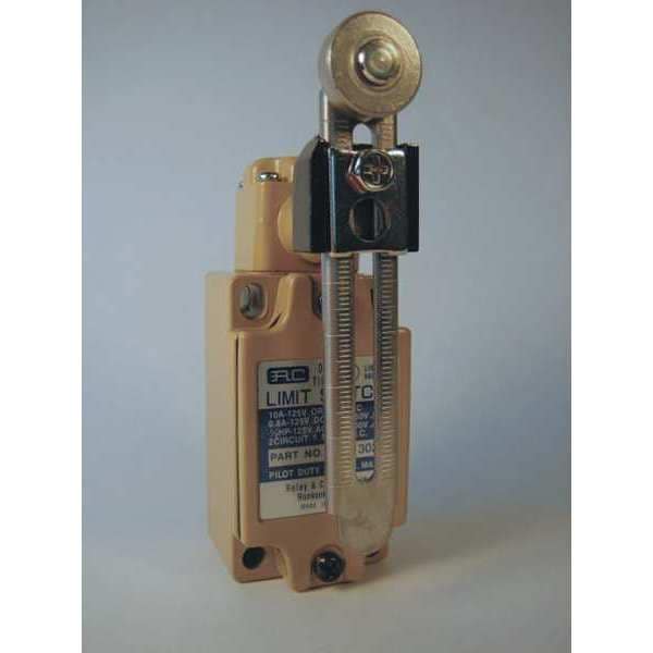Relay And Control Limit Switch, Adjustable Lever, Roller, 1NC/1NO, 10A ...
