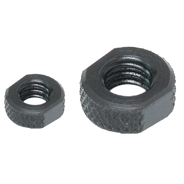 Ampg Knurled Round Nut, w/Flats, No 4-40 Sz, Steel Z0641 | Zoro