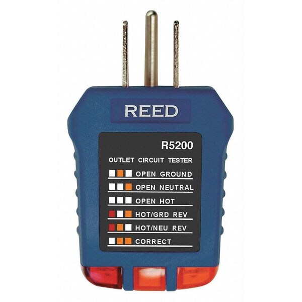 Reed Instruments Receptacle Tester R5200 | Zoro