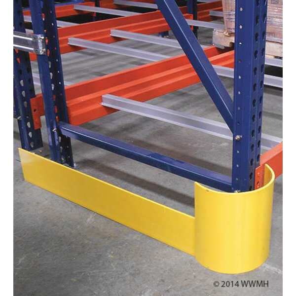 Worldpro-Aisleguard Pallet Rack End Guard Right, 42"D NDEA12RC42630Y | Zoro