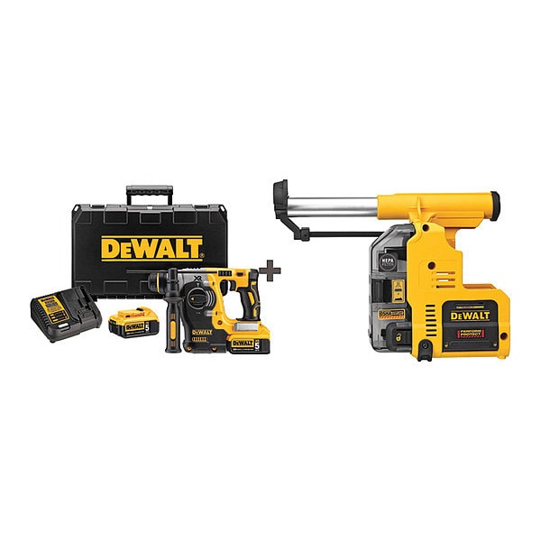 Dewalt Cordless Rotary Hammer Kit, 20.0V DCH273P2/DWH303DH | Zoro