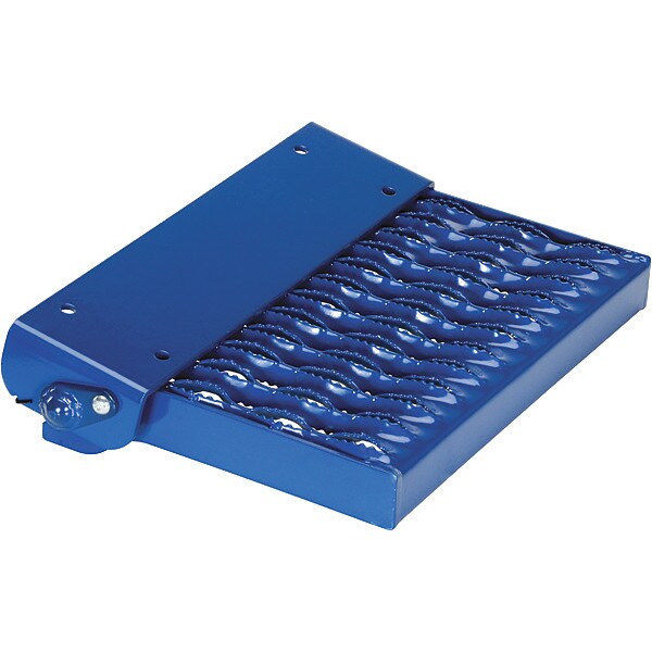 Vestil Spring-Loaded Serrated Fold-Up Step 350 lb Capacity Blue Steel ...