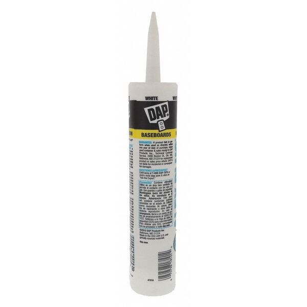 Dap Acrylic Latex Caulk Plus Silicone, 10.1 oz., Cartridge, White ...