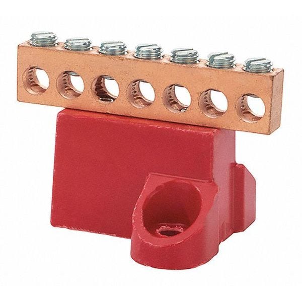 Nsi Isolated Ground Bar, Electrical Enclosures, 600V GBC2-7 | Zoro