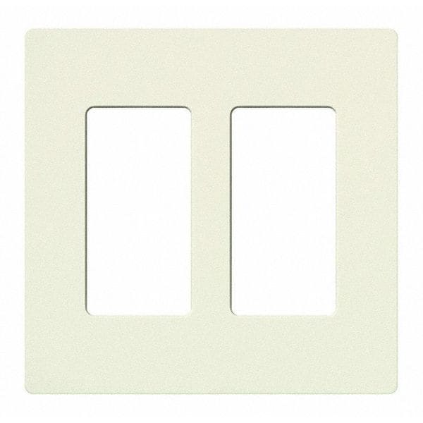 Lutron Designer Wall Plates, Number of Gangs: 2 Thermoset, Satin Finish ...