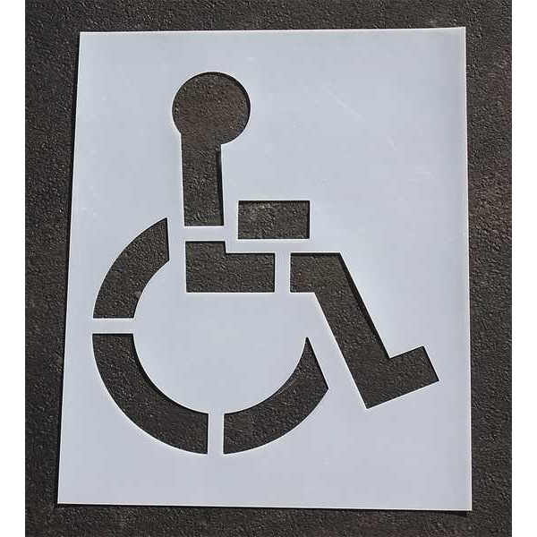 Rae Pavement Stencil, Symbol, Handicap - ADA, 39 in Character Height ...