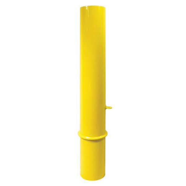 Calpipe Security Bollards Bollard, Removable, 4", Carbon Steel, Yellow ...