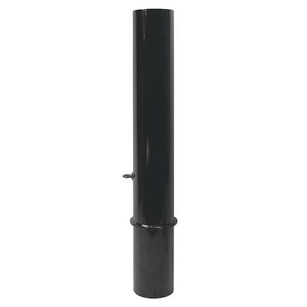 Calpipe Security Bollards Bollard, Removable, 4", Carbon Steel, Black ...