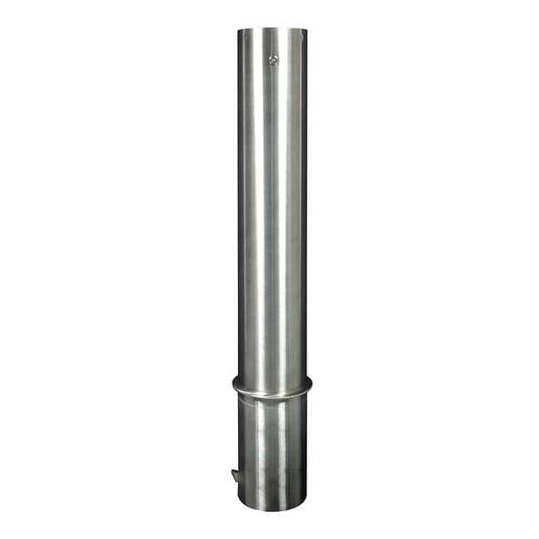 Calpipe Security Bollards Bollard, Removble, 4", Flat, Stainless Steel ...