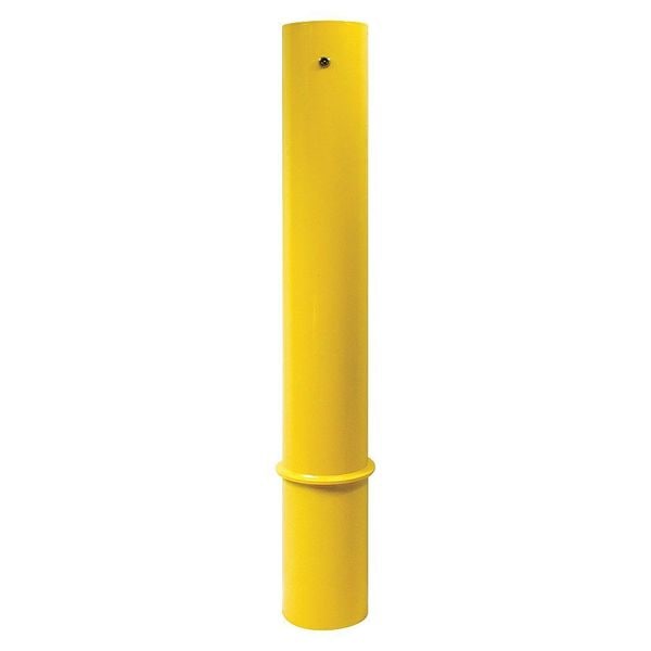 Calpipe Security Bollards Bollard, Removable, 3", Carbon Steel, Yellow ...