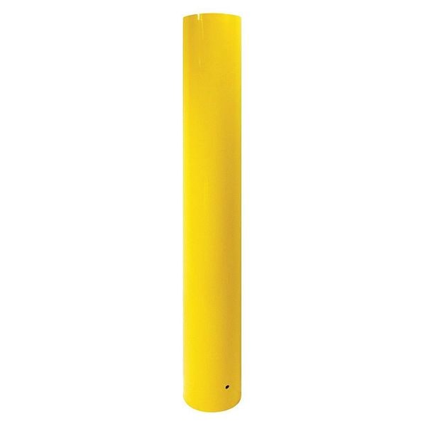 Calpipe Security Bollards Bollard, Fixed, 4", Carbon Steel, Yellow ...
