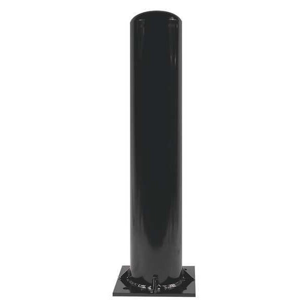 Calpipe Security Bollards Bollard, Fixed, Concrete, 5", Black IBB05040 ...