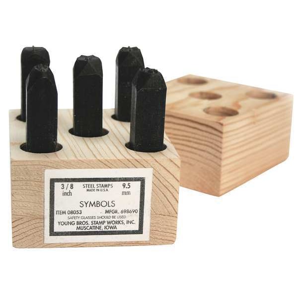 Young Bros Stamp Works Hand Stamp Kit, Symbol Set 06053 | Zoro
