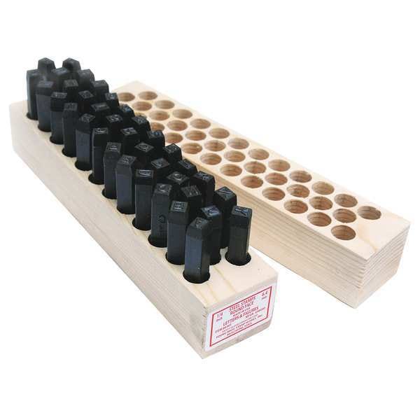 Young Bros Stamp Works Hand Stamp Kit, Letter/Number Set 08365 | Zoro