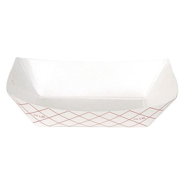 Dixie Dixie, Plaid Food Tray, Red, 1/4lb., PK250 RP258 | Zoro