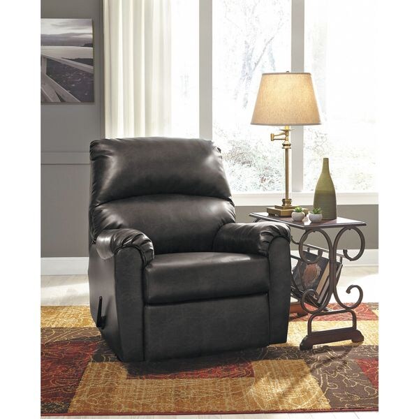Flash Furniture Gunmetal Leather Recliner FSD-5199REC-GUN-GG | Zoro