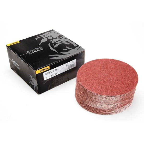 Mirka Coarse Cut, PSA Disc, 6", P120, PK100 40-341-120 | Zoro