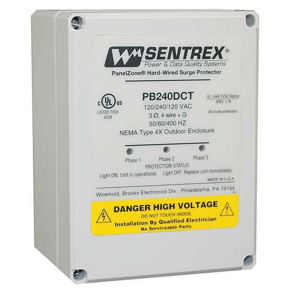 Legrand Surge Protection Device, Three Phase, 120/240V AC High Leg ...