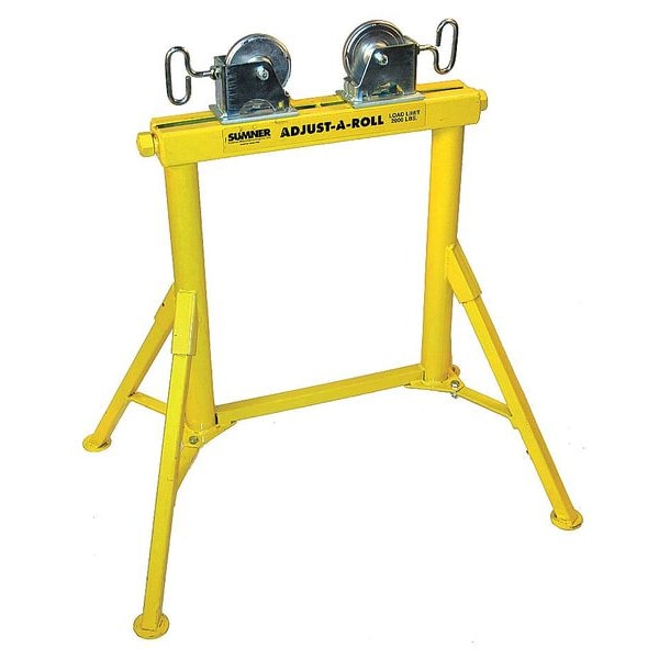 Sumner Roller Head Pipe Stand, 1/2 to 36 In. 4300SSWH | Zoro
