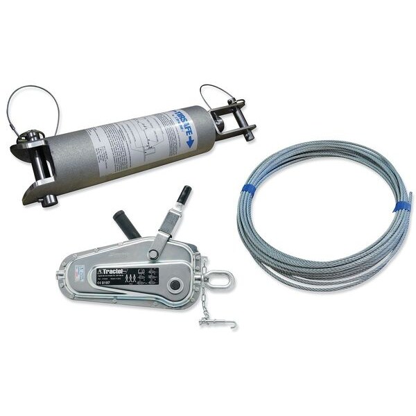 Fallstop Horizontal Lifeline, 200 ft., Silver H42001 | Zoro