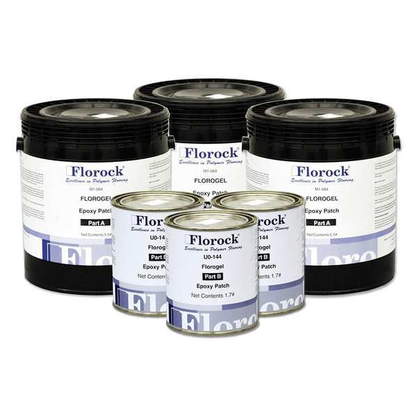 Florock 3.2 gal FloroGel Concrete Patch Kit, Satin Finish, Opaque, 100% ...