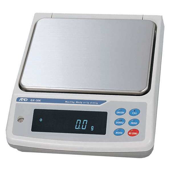 A&D Weighing Digital Compact Bench Scale 30kg Capacity GX-30K | Zoro