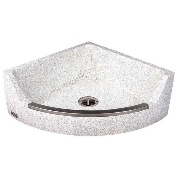 Acorn Controls Corner Mop Sink 24 in x 24 in, 1, Terrazzo TCR-28 | Zoro