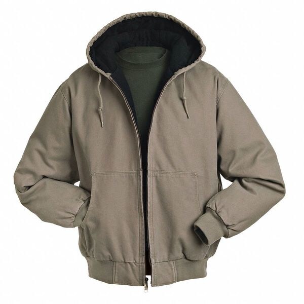 Dri-Duck Hooded Duck Jacket, No Insulation, Gravel, XLT 5020 | Zoro