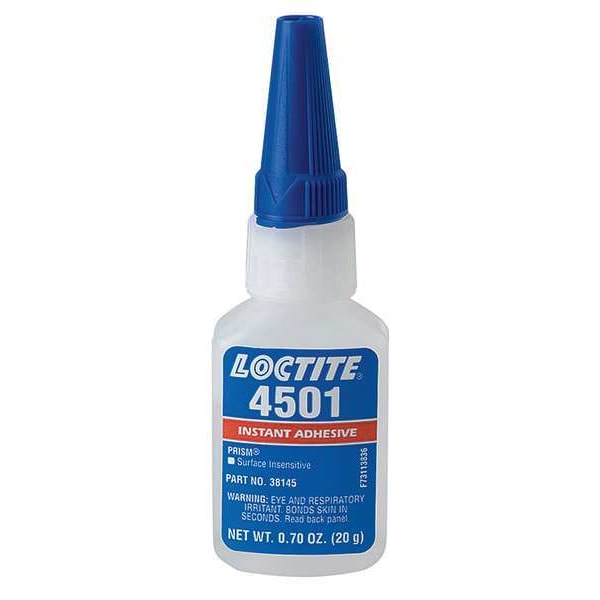 Loctite Instant Adhesive, 4501 Series, Clear, 0.7 oz, Bottle 528576 | Zoro