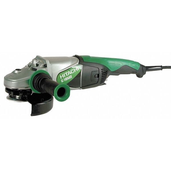 Metabo Hpt Angle Grinder, 7", 15 A, 6000 RPM, 120VAC G18MRP9 | Zoro