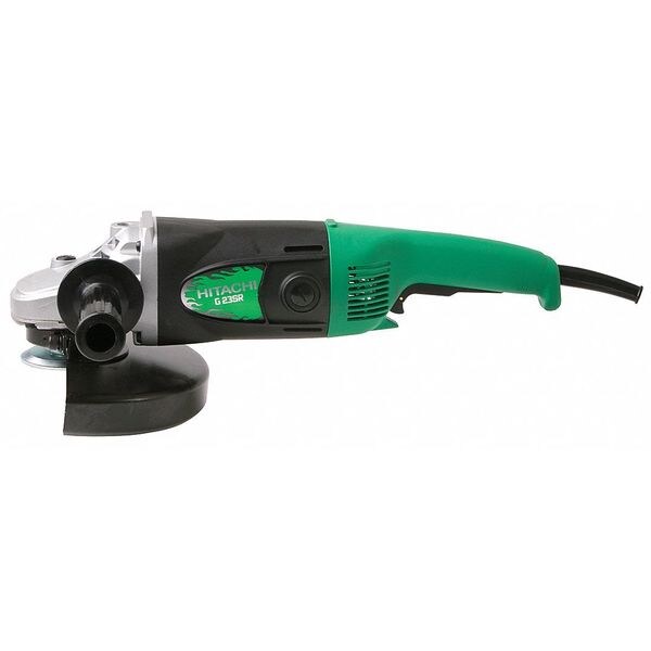 Metabo Hpt Angle Grinder, 9'', 15 A, 6000 RPM, 120VAC G23SR | Zoro