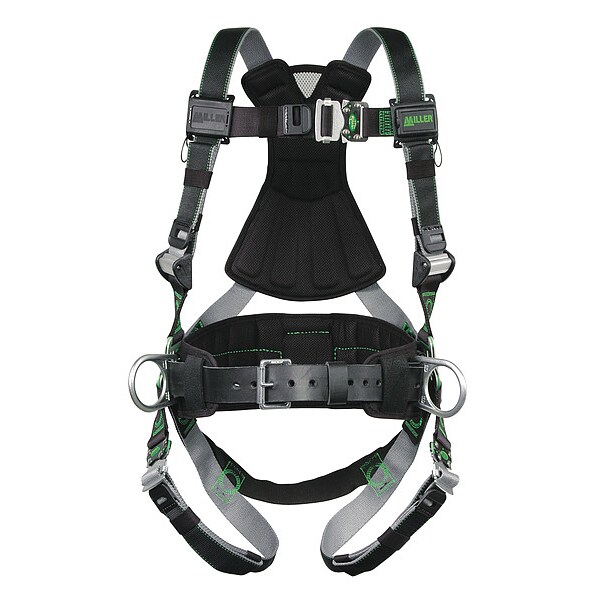 Miller Revolution(R) Full Body Harness, 2XL/3XL, 400 lb., Quick-Connect ...