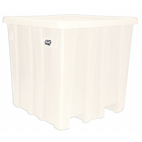 Ship Shape Natural Bulk Container, High Density Polyethylene, 45 in L ...