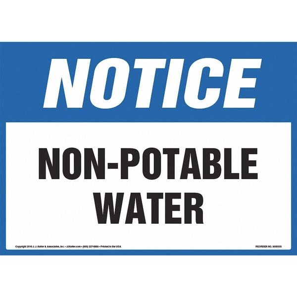 Non Potable Water Sign | Zoro.com