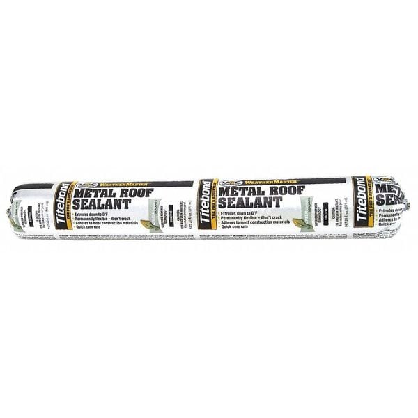 Titebond Metal Roof Sealant, 20 oz, SausaPack, White, Allyl Terminated ...