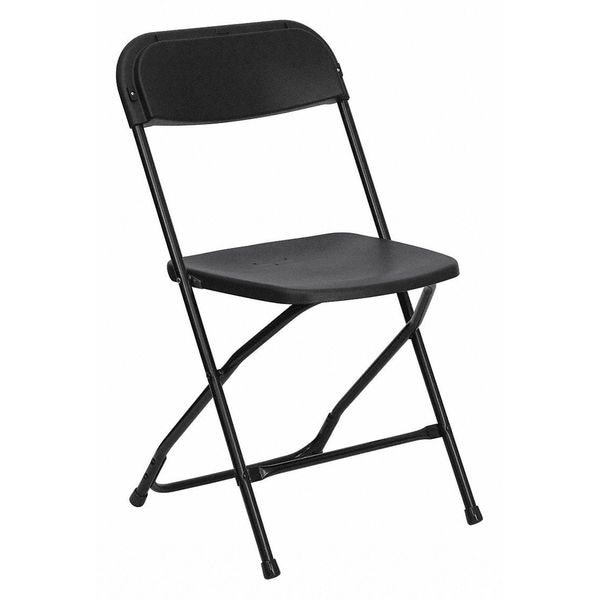 Flash Furniture Folding Chair - Black Plastic - Event Chair LE-L-3-BK ...