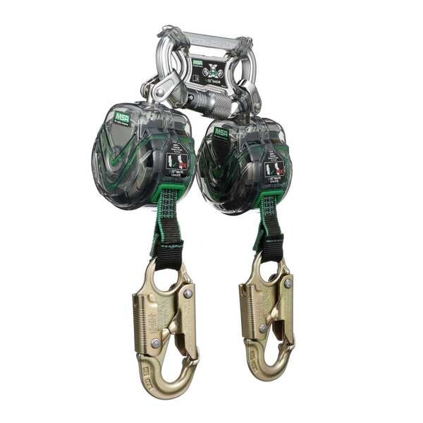 Msa Safety Self-Retracting Lifeline, 310 lb Weight Capacity, Clear ...