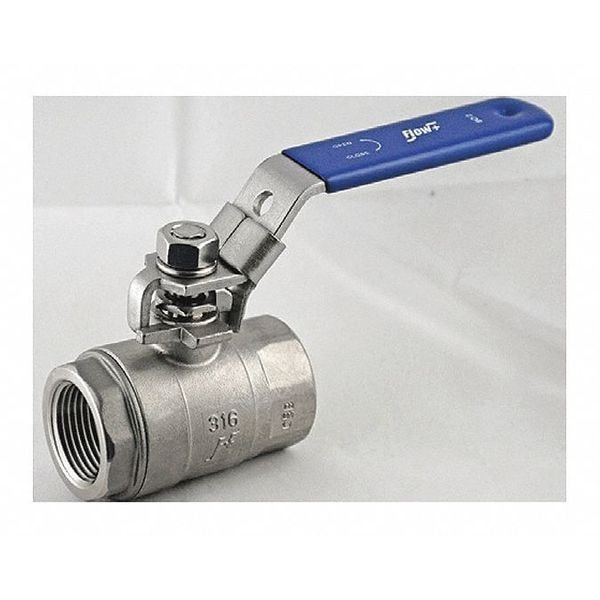 Flow Plus Ball Valve, 1/2", 2000 psi, CF8M, 2 pcs 05B026666RRSE | Zoro